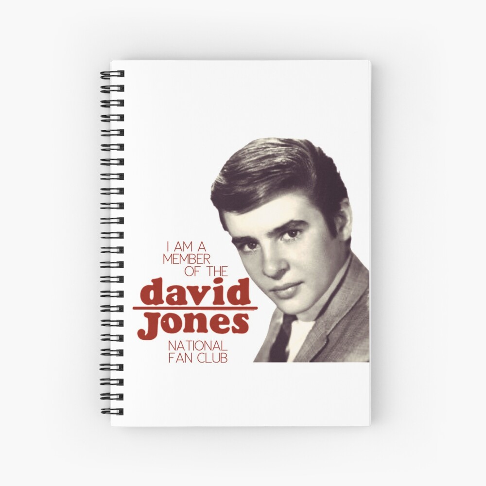 "David Jones Fan Club The Monkees" Spiral Notebook by whatchagondo ...