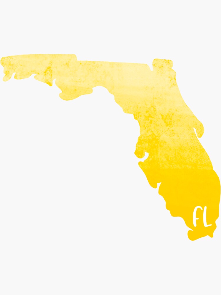 "Florida state outline " Sticker for Sale by yooogabagabbba | Redbubble