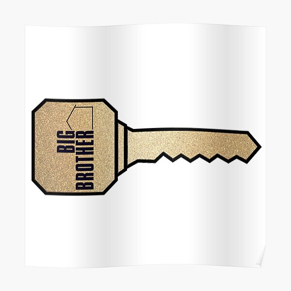 "Big Brother Gold Blank Key" Poster by guac-anmol-e | Redbubble