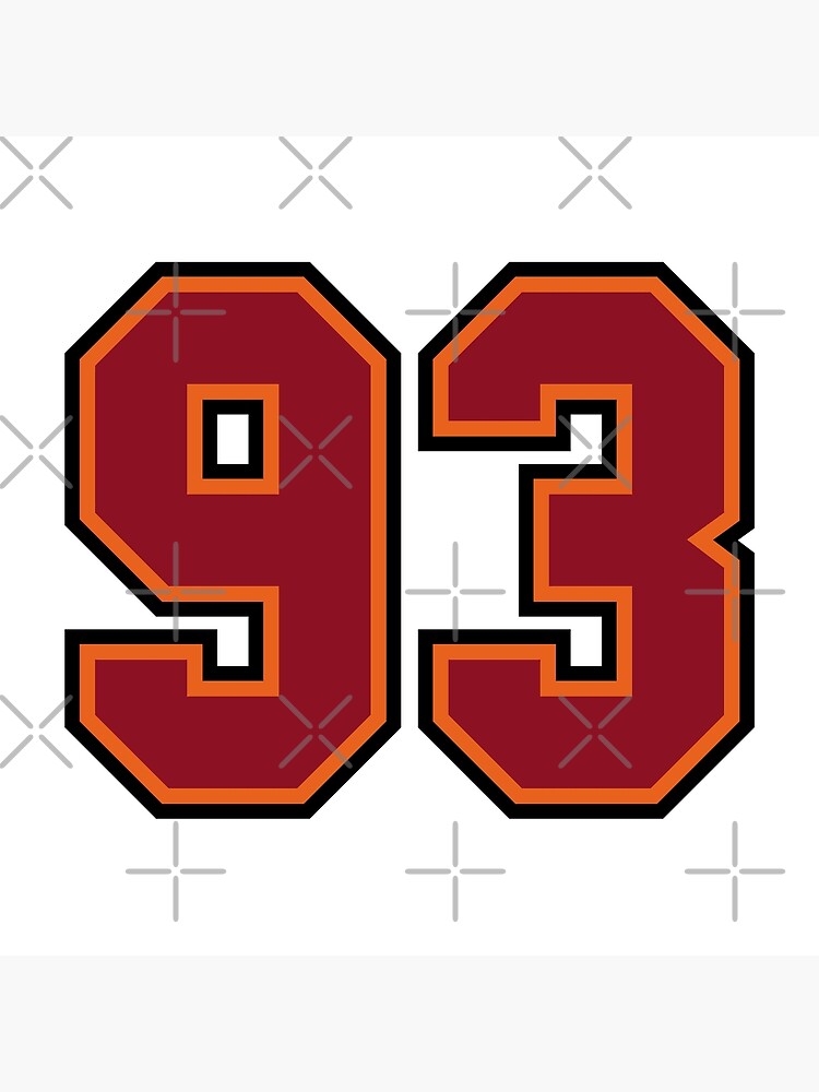 "Number 93 Sports Tampa Ninety-Three Jersey" Poster for Sale by ...