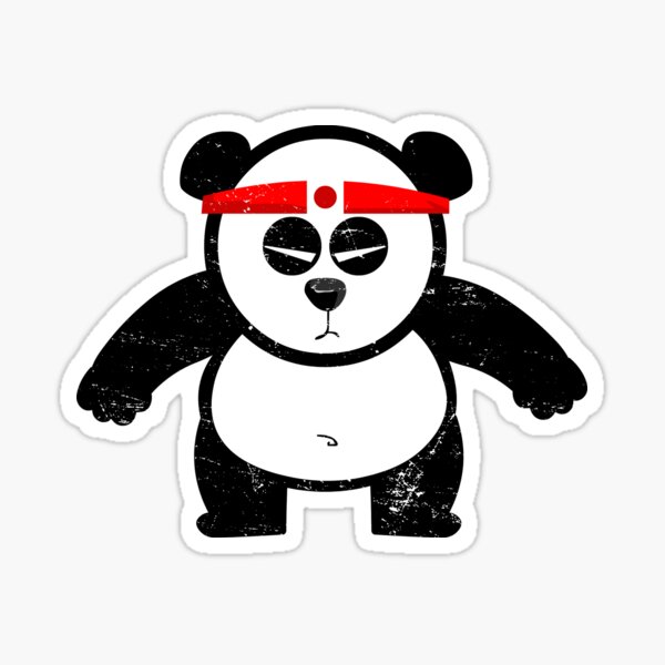"PANDA ACTION" Sticker for Sale by AnishaCreations | Redbubble
