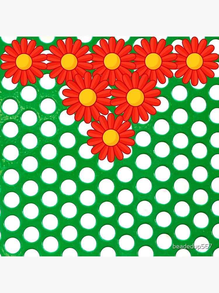 "Polka dots and daisy" Poster for Sale by beadedup567 | Redbubble