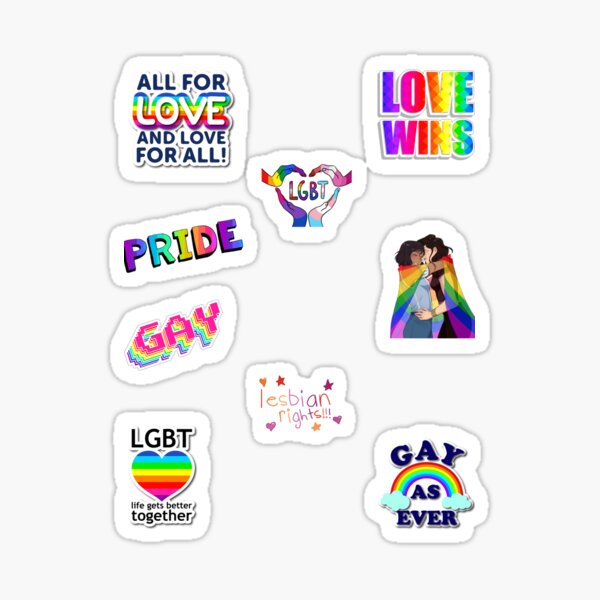 "Lgbt awareness sticks" Sticker for Sale by sid1497 | Redbubble