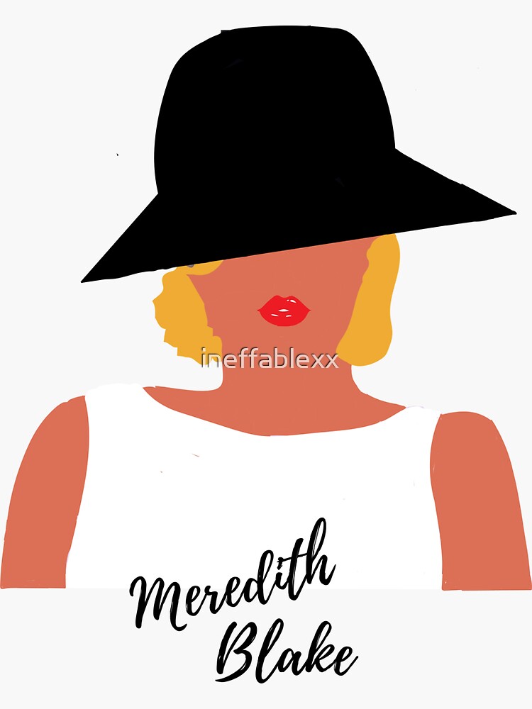 "Meredith Blake" Sticker for Sale by ineffablexx | Redbubble