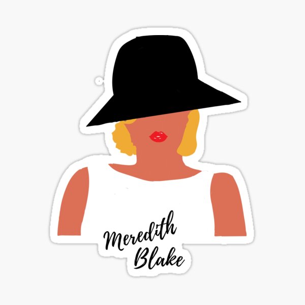"Meredith Blake" Sticker for Sale by ineffablexx | Redbubble