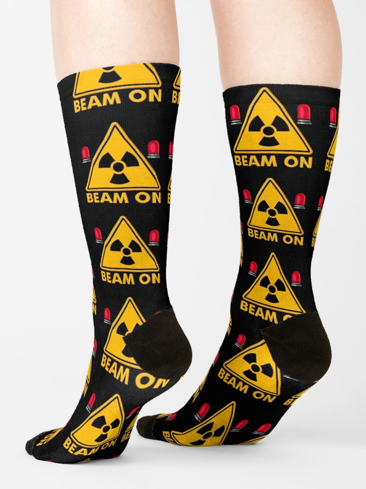 "Beam ON - radioactive design" Socks for Sale by ThommyBLN | Redbubble