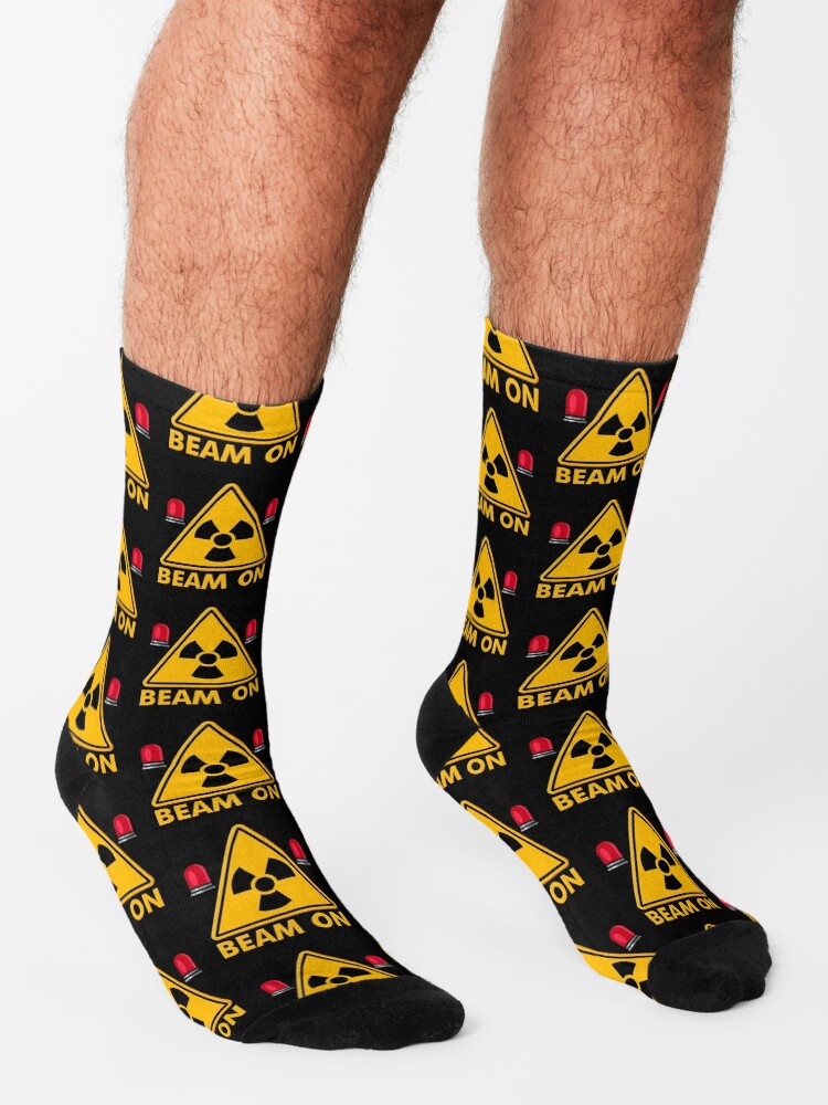 "Beam ON - radioactive design" Socks for Sale by ThommyBLN | Redbubble