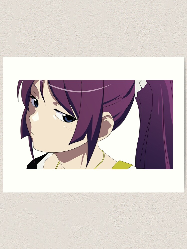 "Monogatari Senjougahara Face" Art Print by TechnoKhajiit | Redbubble