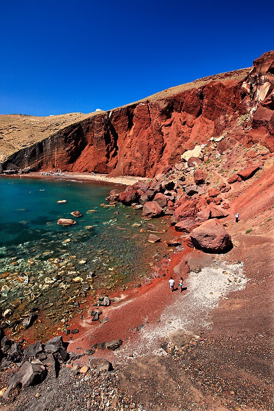 "The famous Red beach of Santorini" by Hercules Milas | Redbubble