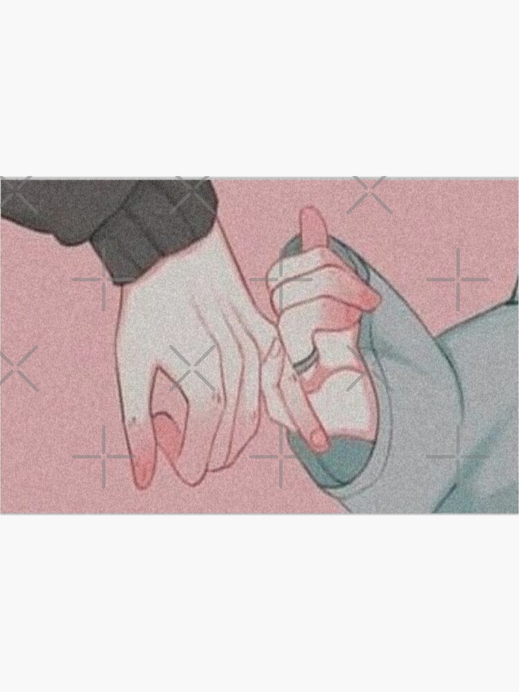 "vintage promise anime hands" Sticker for Sale by maryetaa | Redbubble