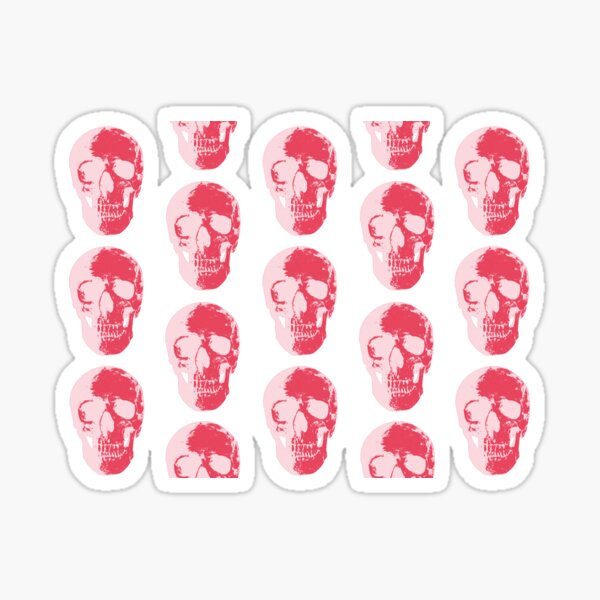 "Pink Skull" Sticker by ArayaStation | Redbubble
