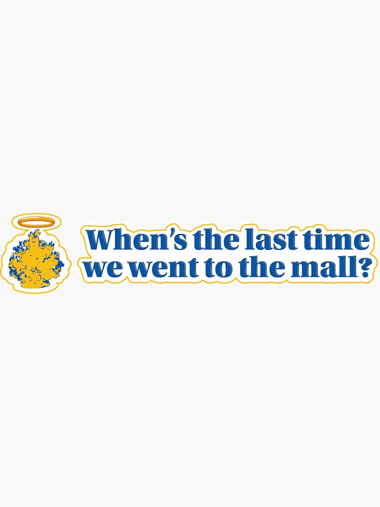 "The Mall" Sticker for Sale by illustratorluke | Redbubble