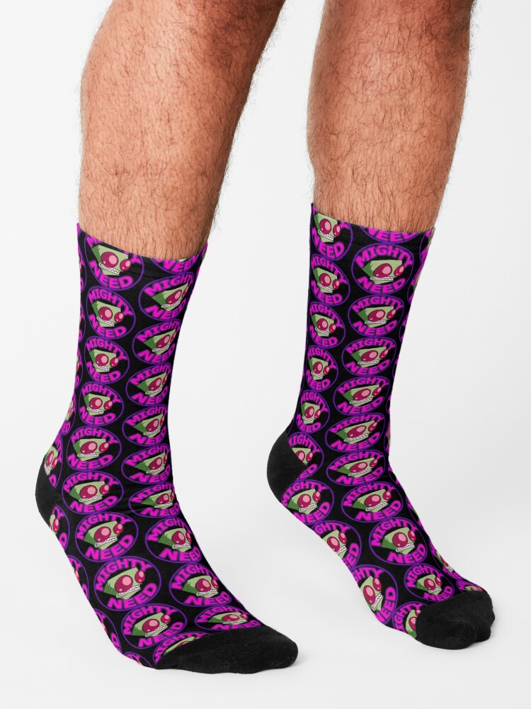 "Invader Zim // Mighty Need" Socks for Sale by Slendykins | Redbubble