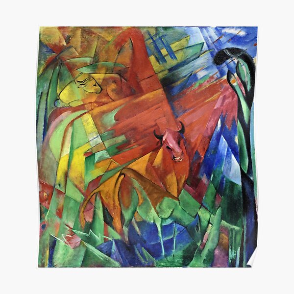 "Franz Marc - Animals In A Landscape " Poster by artcenter | Redbubble