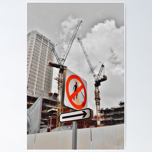 "No Jaywalking" Poster for Sale by Fike2308 | Redbubble