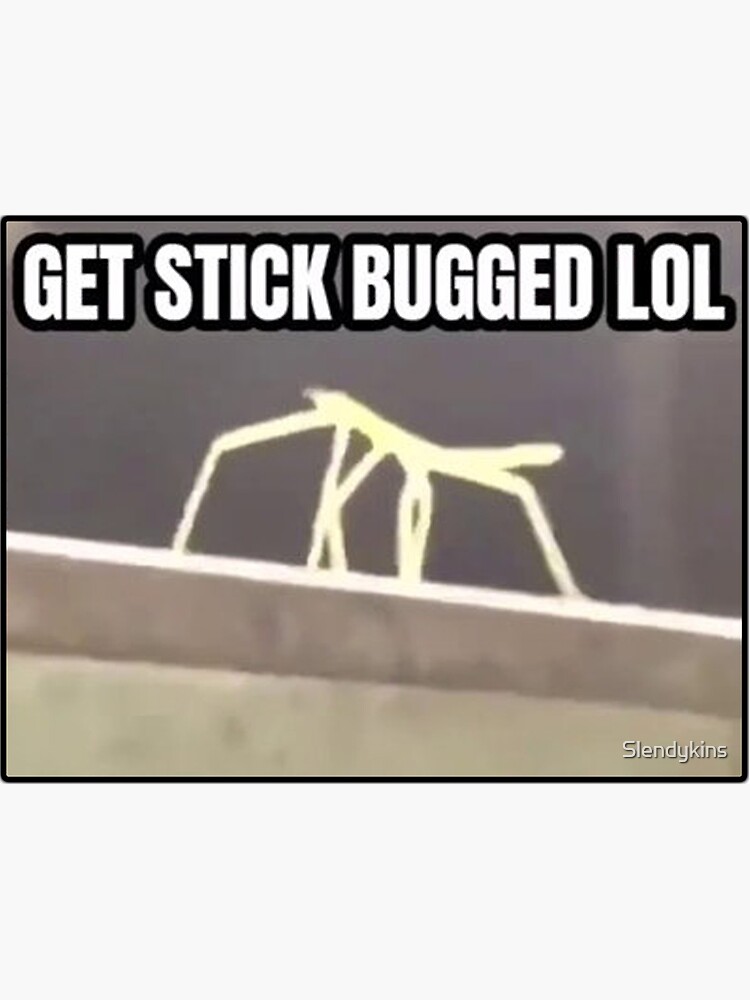"Get Stick Bugged lol meme" Art Print by Slendykins | Redbubble
