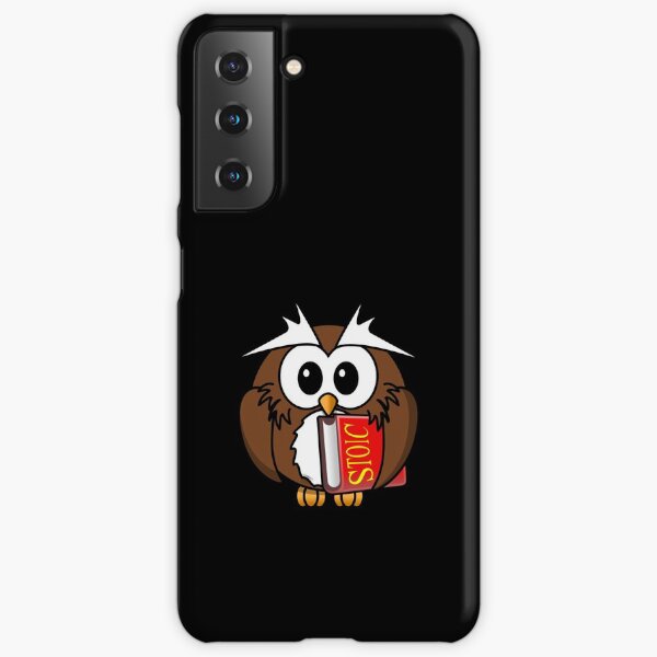 "STOIC OWL tshirt for the stoic people" Samsung Galaxy Phone Case for ...