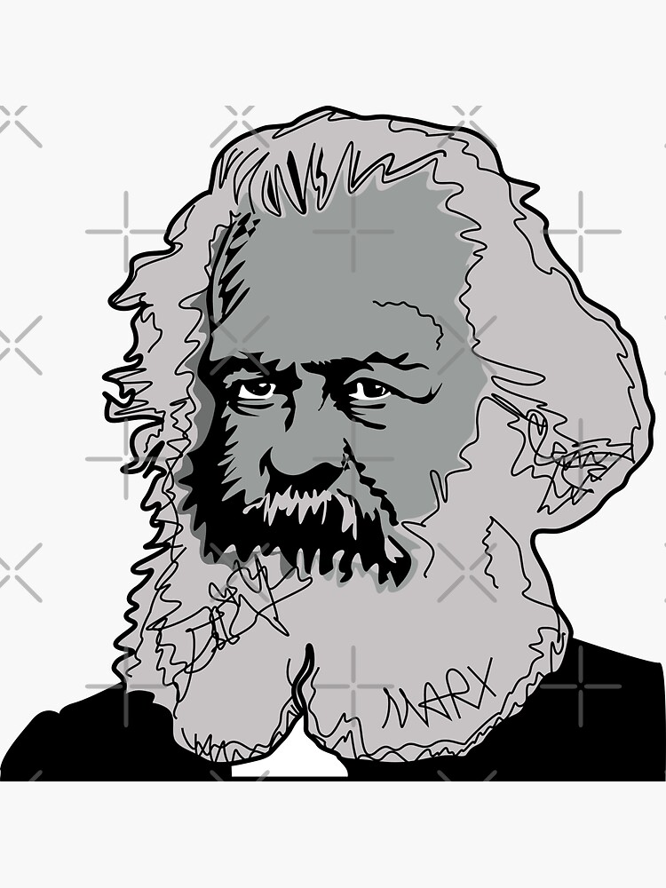"Karl Marx" Sticker for Sale by zuen | Redbubble