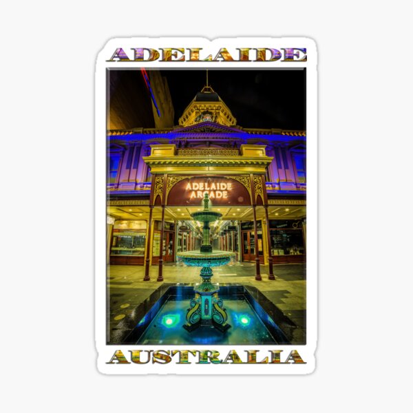 "Adelaide Arcade Facade (full image)" Sticker for Sale by RayW | Redbubble