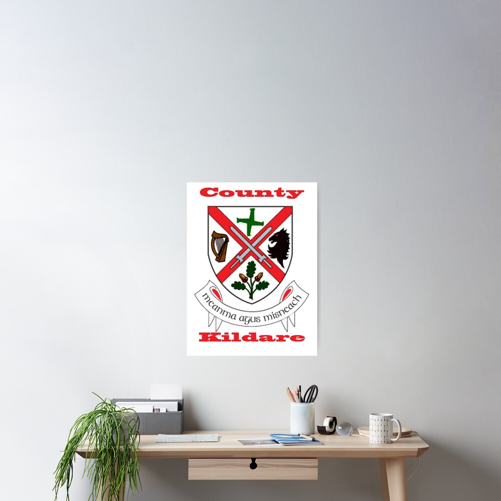 "County Kildare Coat of Arms" Poster by CrankyOldDude | Redbubble