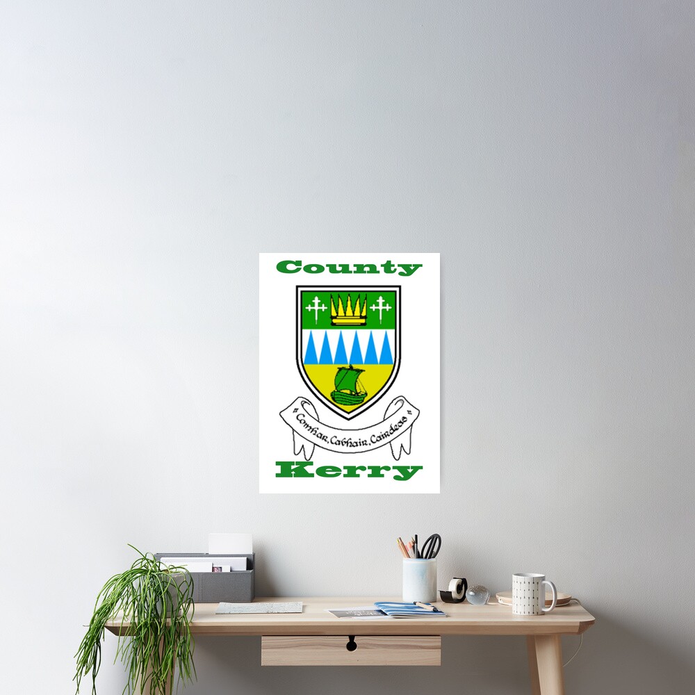 "County Kerry Coat of Arms" Poster for Sale by CrankyOldDude | Redbubble