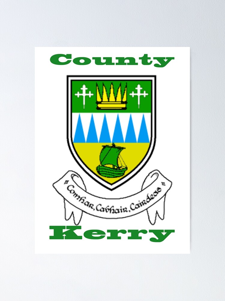 "County Kerry Coat of Arms" Poster for Sale by CrankyOldDude | Redbubble