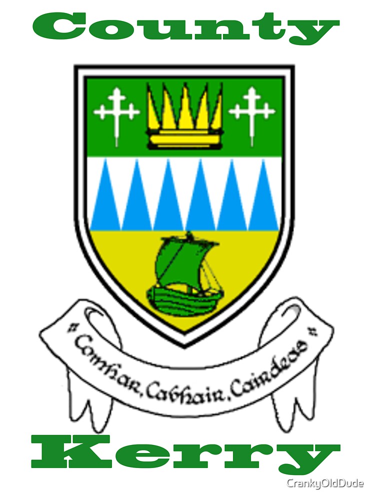 "County Kerry Coat of Arms" Essential T-Shirt for Sale by CrankyOldDude ...