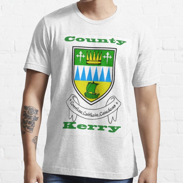 "County Kerry Coat of Arms" Essential T-Shirt for Sale by CrankyOldDude ...