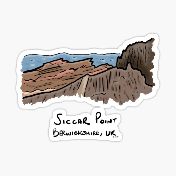 "Siccar Point" Sticker for Sale by RockADoodles | Redbubble