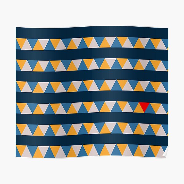 "SPOT THE ODD TRIANGLE" Poster by ODD-ONE | Redbubble