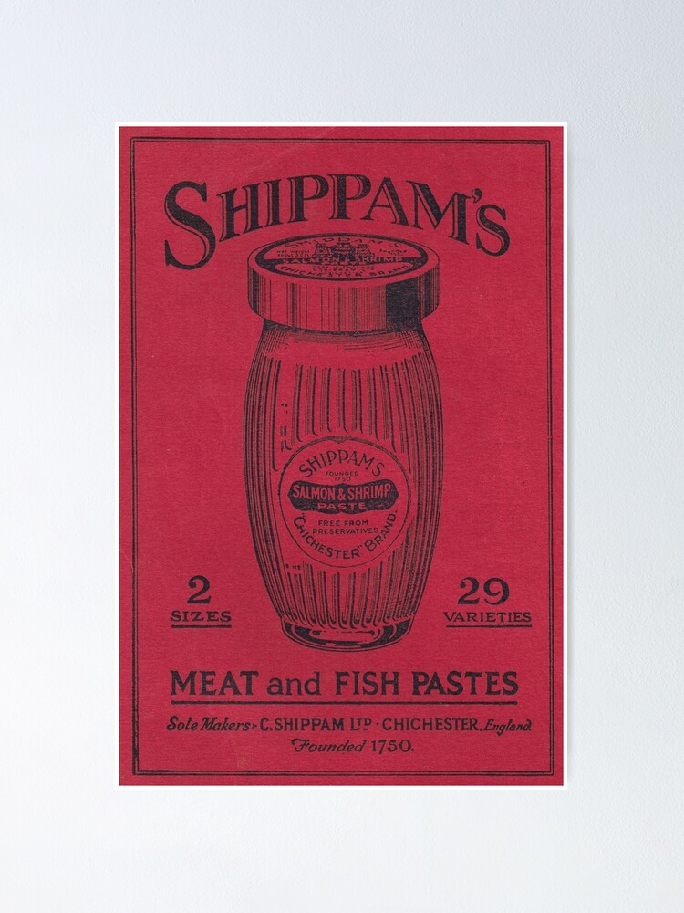 "Shippam's Meat and Fish Pastes - 1931 Vintage Advert" Poster by ...
