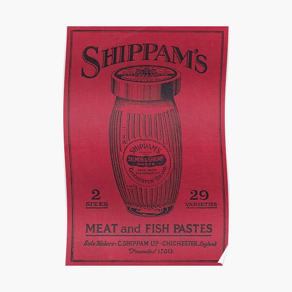 "Shippam's Meat and Fish Pastes - 1931 Vintage Advert" Poster by ...