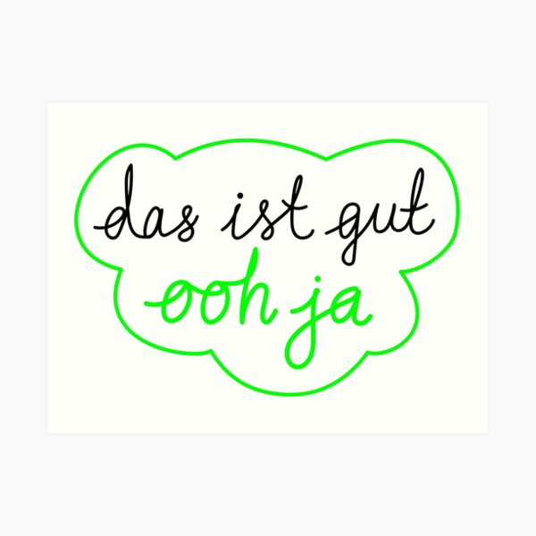 "Haus of Holbein- "Das ist gut, ooh ja..." | Six the Musical" Art Print ...