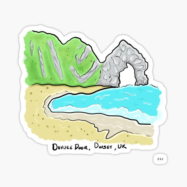"Durdle Door" Sticker by RockADoodles | Redbubble