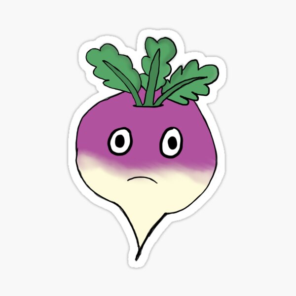 "Sad turnip" Sticker by lemonclements | Redbubble