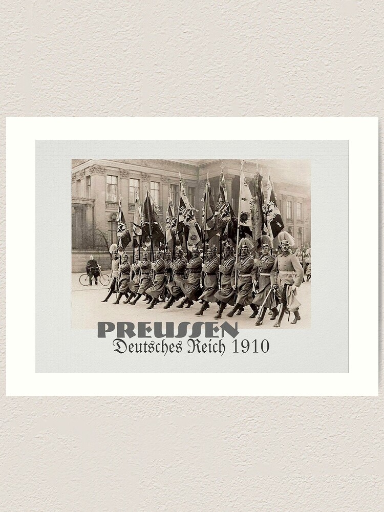 "Prussian Regimental Flags ...Berlin parade, 1910" Art Print by ...
