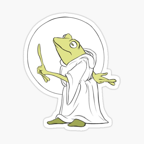 "priest frog" Sticker for Sale by zstith | Redbubble