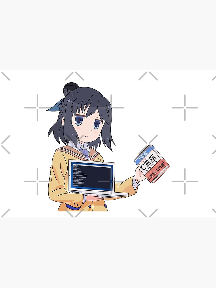 "Cute Girl Computer Programming Anime" Hardcover Journal by ...