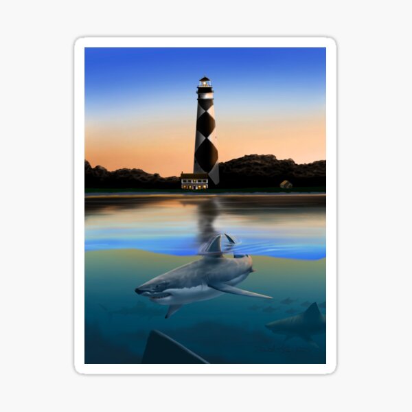 "Cape Lookout" Sticker for Sale by dtipaints | Redbubble