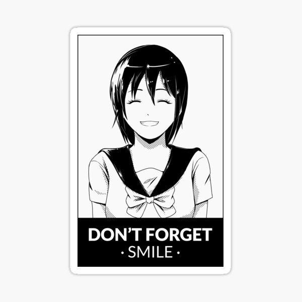 "Cute Anime Girl Reminder " Sticker for Sale by JordaoAbreu | Redbubble