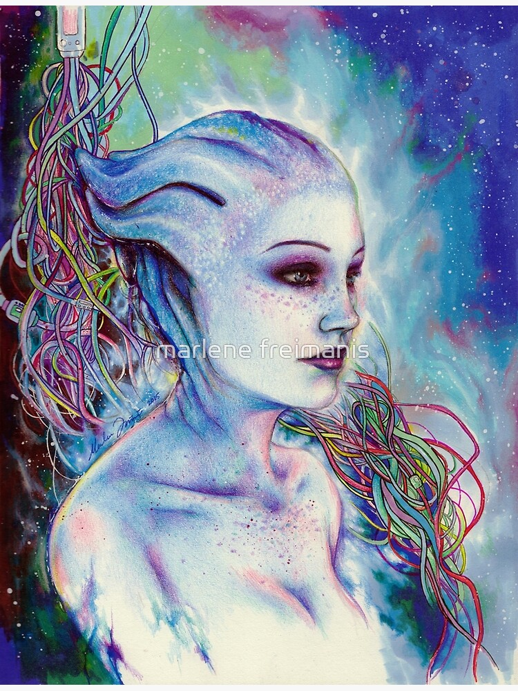 "Liara" Poster for Sale by marlene freimanis | Redbubble