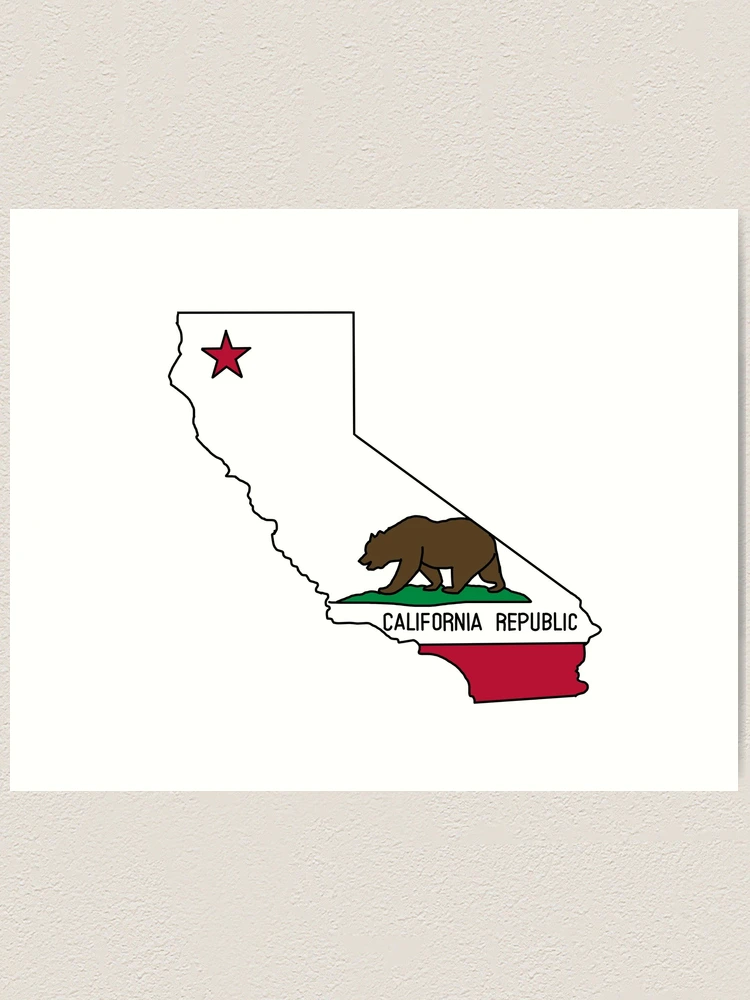 California Flag Outline