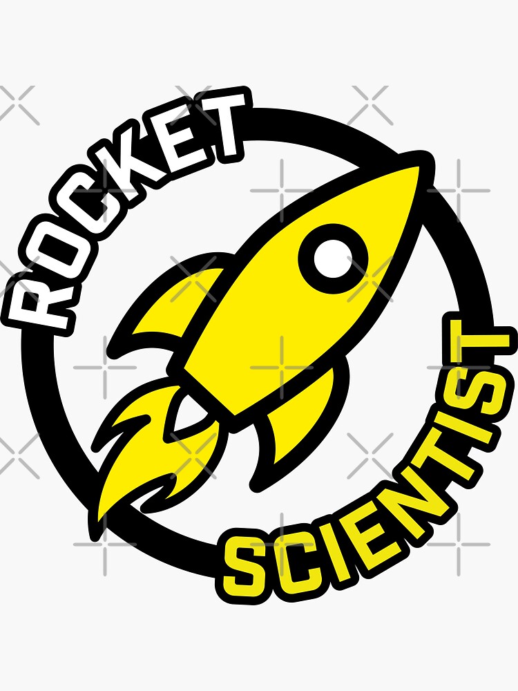 "Rocket Scientist" Sticker by mcanterb | Redbubble
