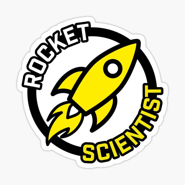 "Rocket Scientist" Sticker by mcanterb | Redbubble