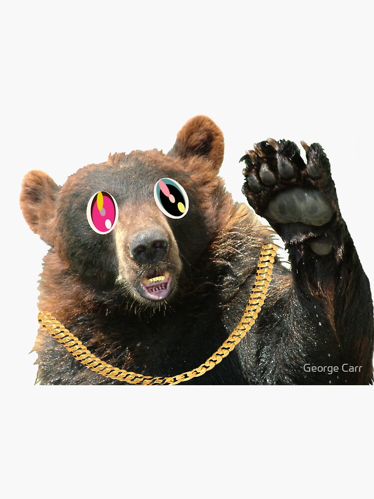 "ye bear" Sticker by geocarr72 | Redbubble