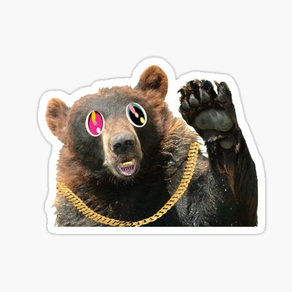 "ye bear" Sticker by geocarr72 | Redbubble
