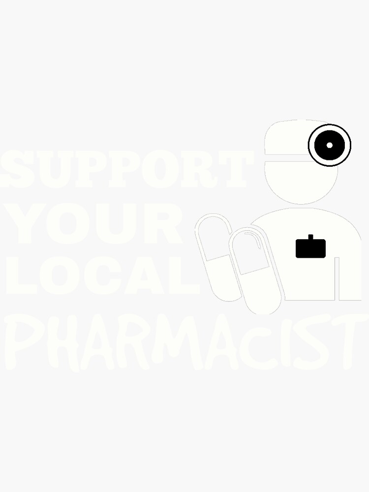 "Pharmacist " Sticker for Sale by Wideworld | Redbubble
