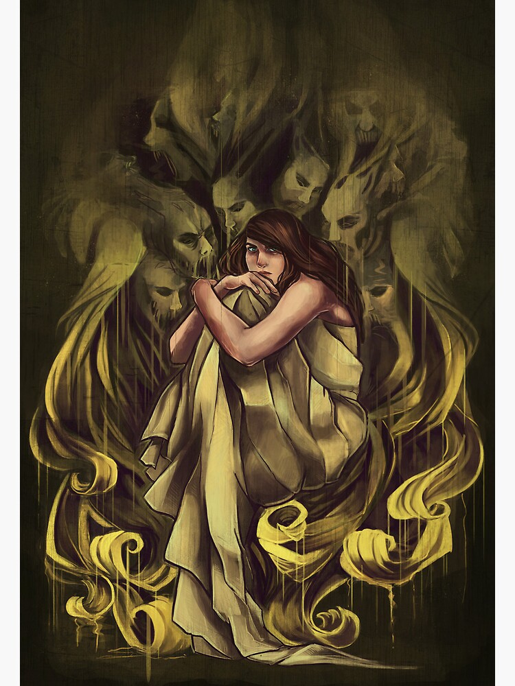 "Nature of Evil" Framed Art Print for Sale by CRillustration | Redbubble