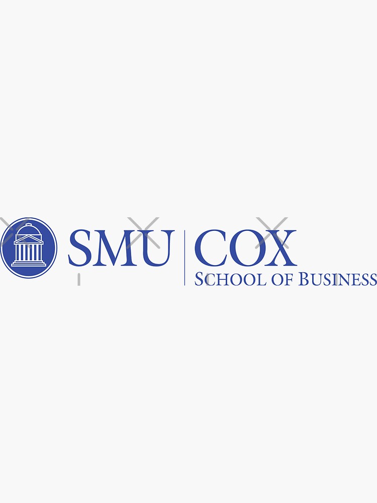 "SMU Cox Blue" Sticker by one-broke-kid | Redbubble