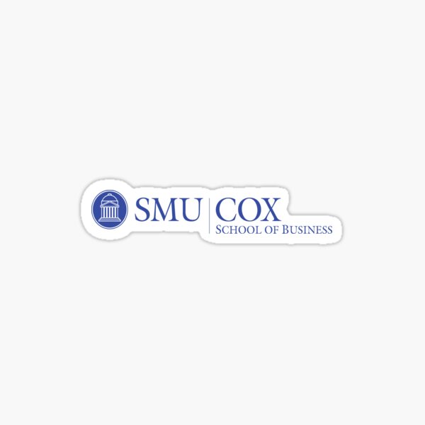 "SMU Cox Blue" Sticker by one-broke-kid | Redbubble